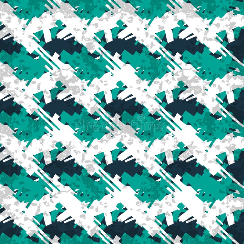 Green and Black Abstract Objects on White Background Illustration Stock ...