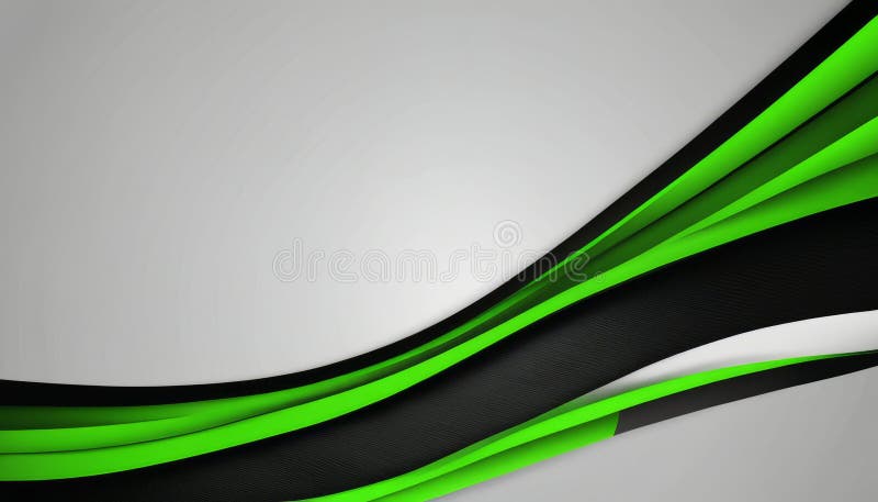 A Green and Black Curved Line Stock Illustration - Illustration of ...
