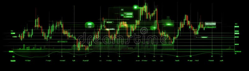 Bright Green Indicator Light on a Sleek Black Background, Modern Design ...