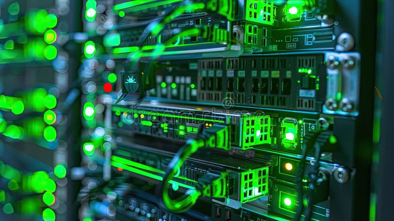 140 Server Rack Green Cables Stock Photos - Free & Royalty-Free Stock ...