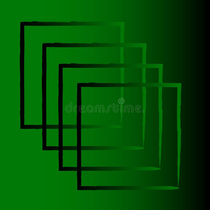 Green-black Squares on a Gradient Green-black Background Stock Vector ...