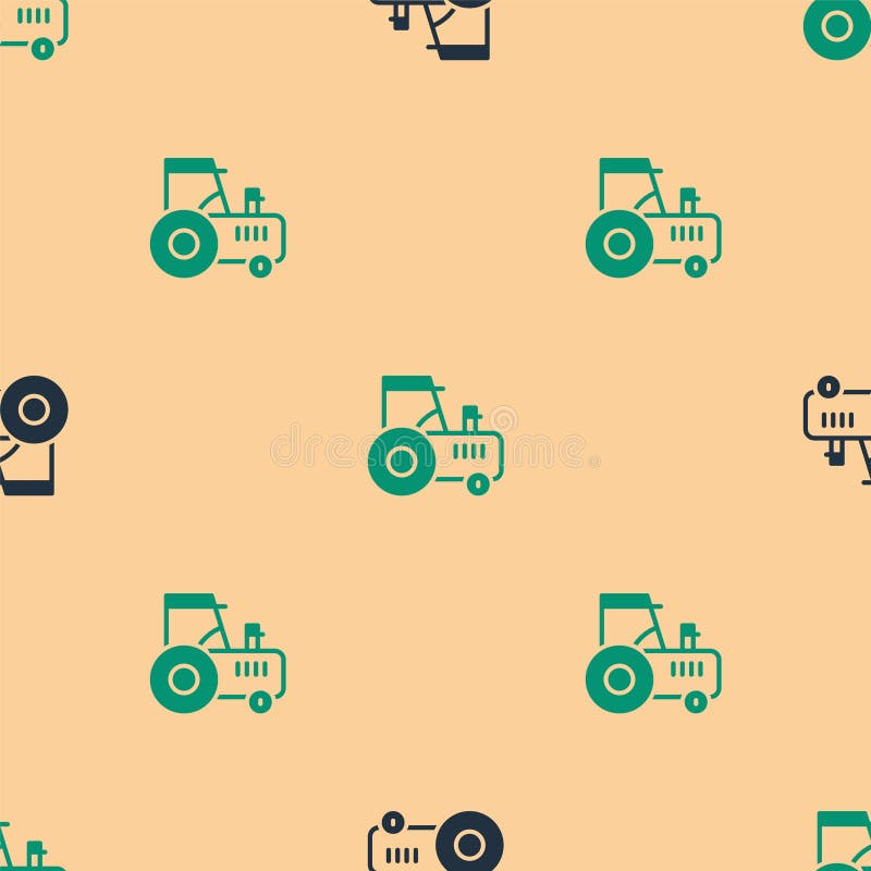Green Tractor Pattern Stock Illustrations – 357 Green Tractor Pattern ...