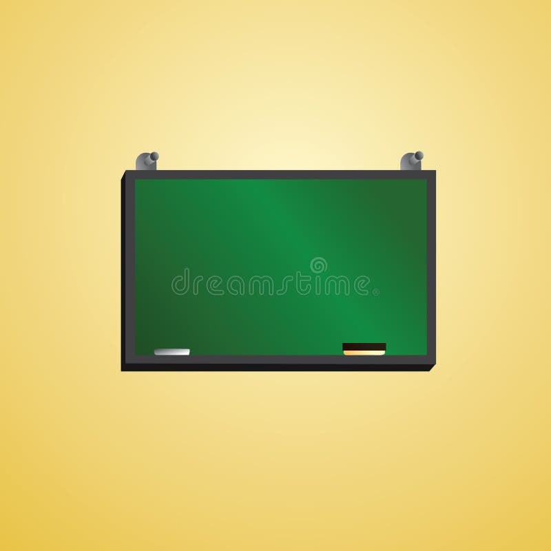 Green Blackboard. Vector Illustration Decorative Design Stock Vector ...