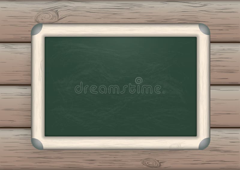 Green Blackboard Wood stock vector. Illustration of chalkboard - 55138179