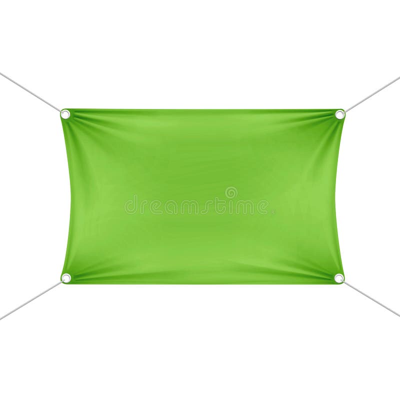Green Blank Empty Horizontal Rectangular Banner Stock Vector ...
