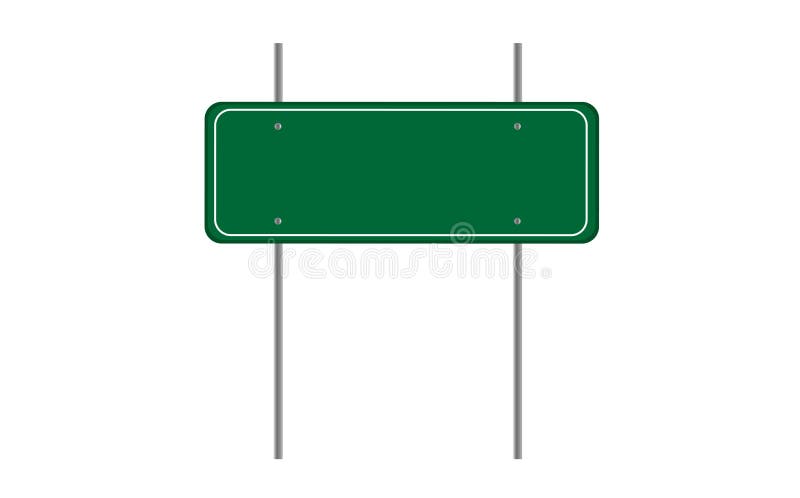 Rectangle Road Sign Green Stock Illustrations – 267 Rectangle Road Sign ...