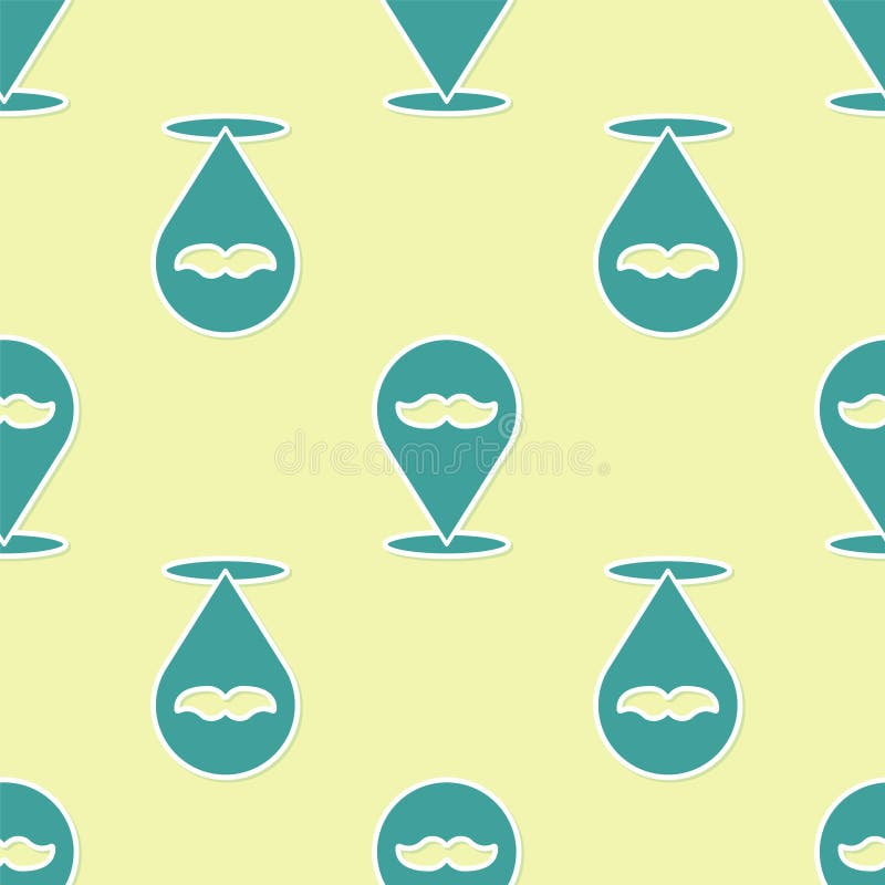 Green Blank Template of the Bank Check and Pen Icon Isolated on Green ...