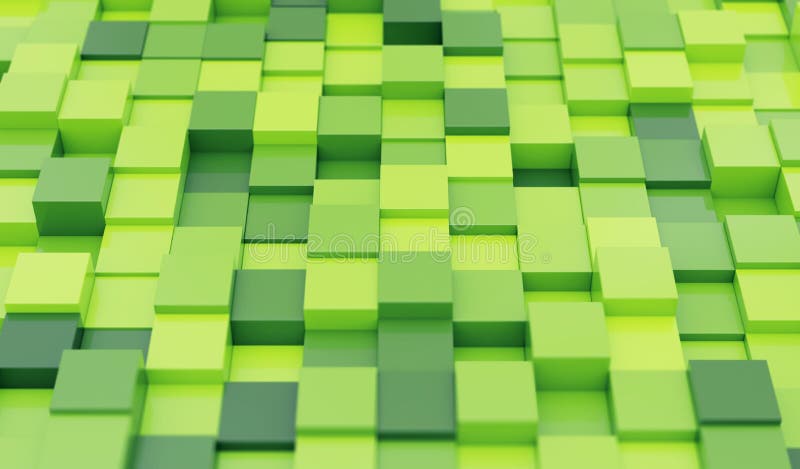 Green Blocks Abstract Background Stock Illustration - Illustration of ...