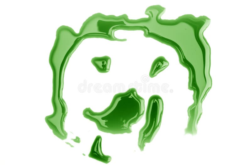 Green Blot Of India Ink Picture. Image: 6474299