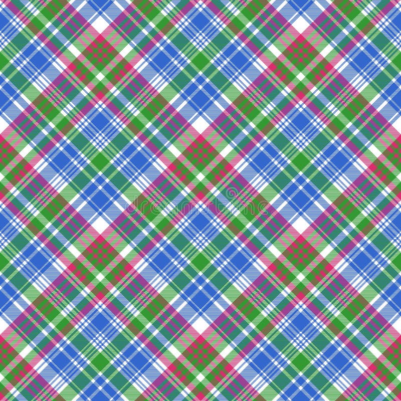Green Blue Classic Check Plaid Seamless Pattern Stock Vector ...