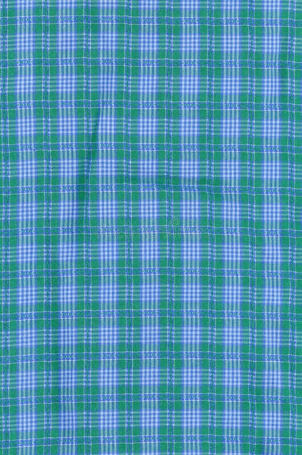 Checkered Green and White Fabric Texture Background Stock Photo - Image ...