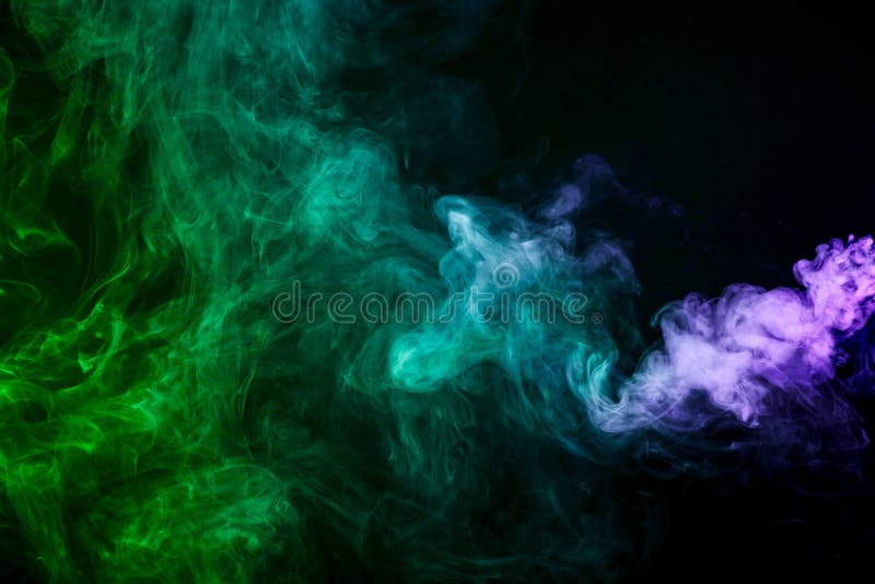 Background from the Smoke of Vape Stock Image - Image of green ...