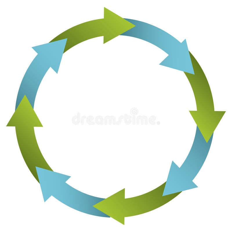 Green and blue cycle icon stock illustration. Illustration of refresh ...