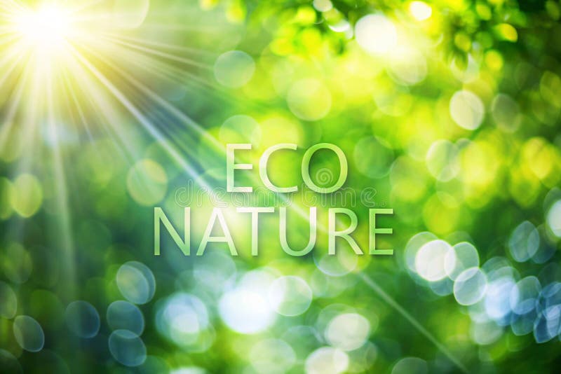 Green and Blue Eco Nature Background Stock Illustration - Illustration ...