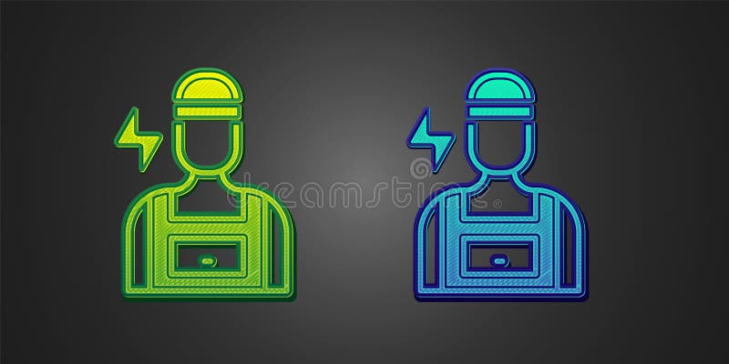 Black Electrical Engineer Stock Illustrations – 1,123 Black Electrical ...