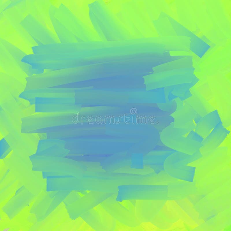 Green and Blue Ink Hand-drawn Colorful Square Frame Stock Illustration ...