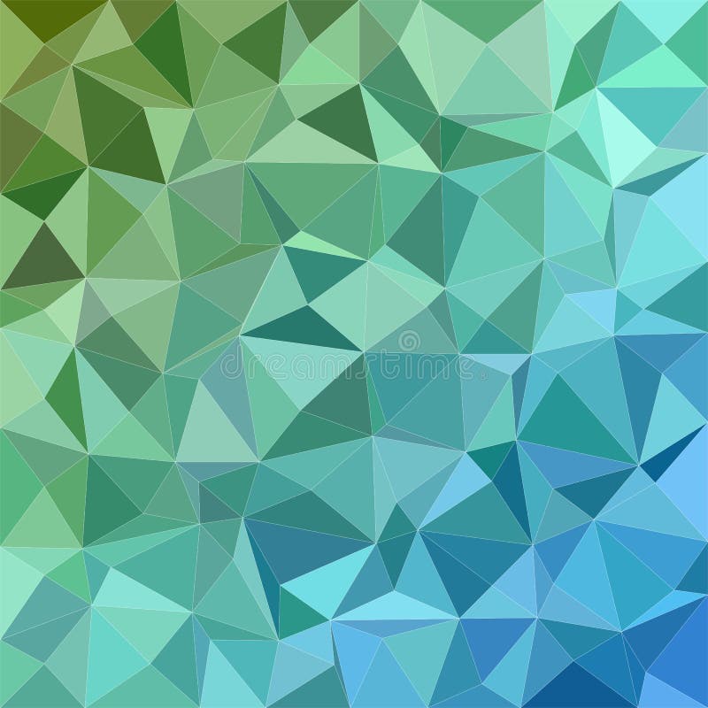 Green Blue Irregular Triangle Mosaic Background Stock Vector - Illustration of polygonal ...