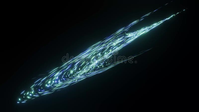 Green Blue Light Streaks, Light Interference, Transfer Data Network ...