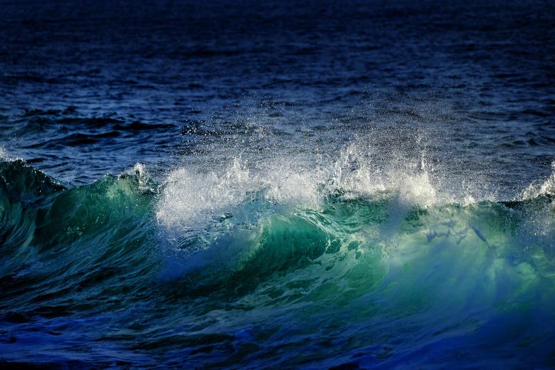 Green and Blue Ocean Waves stock image. Image of power - 89905641