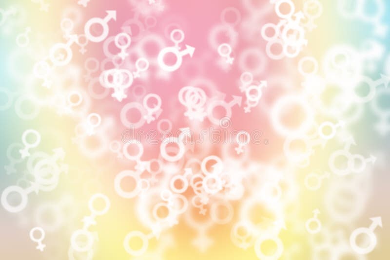 Green Blue And Pink Pastel Colorful Background With Heart Shape Stock