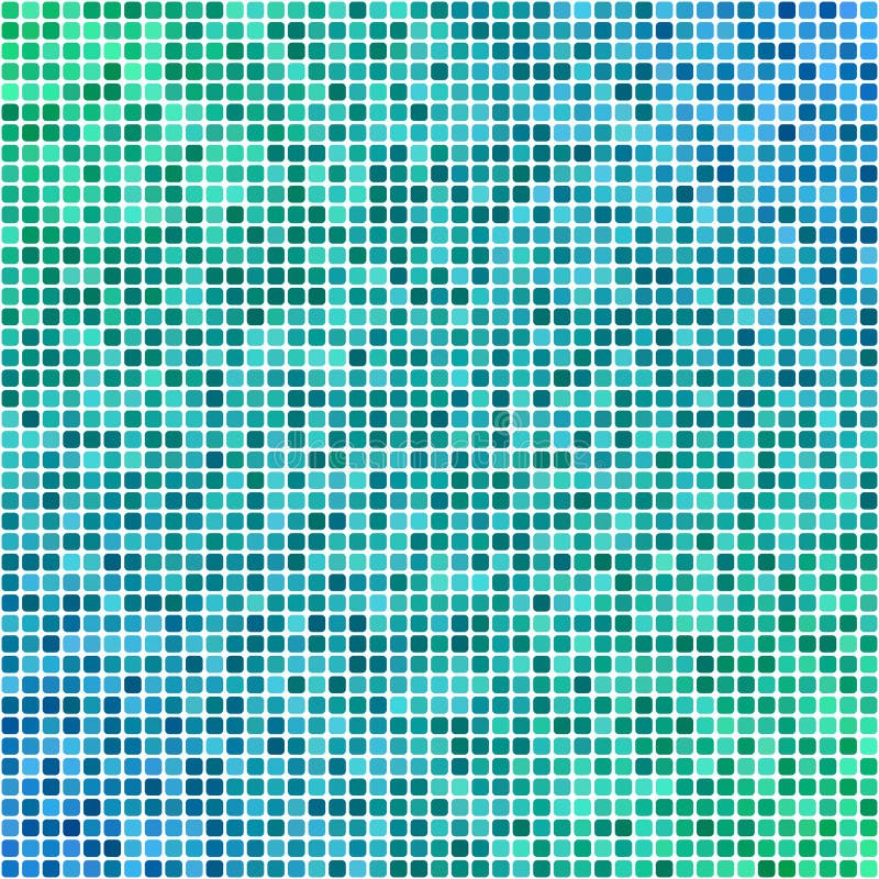 Green Blue Pixel Mosaic Background Stock Vector - Illustration of ...