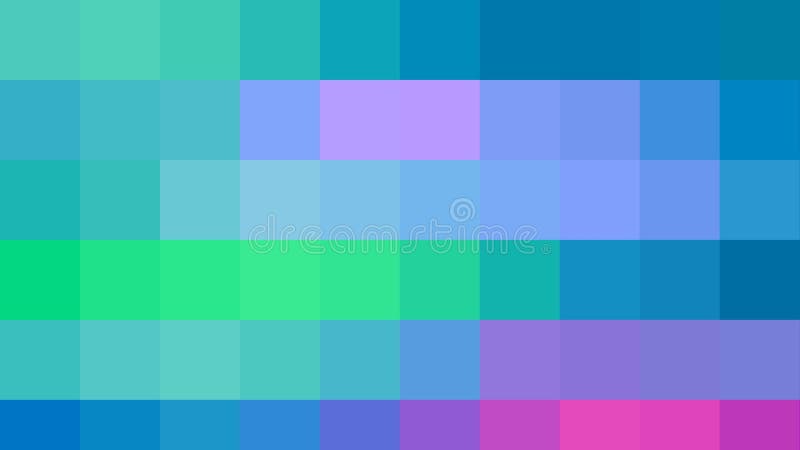 Green Blue and Purple Pixel Squares Pattern Stock Illustration ...