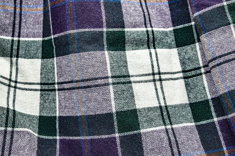 Green, Blue, Purple and White Checkered and Striped Wool Fabric Texture ...