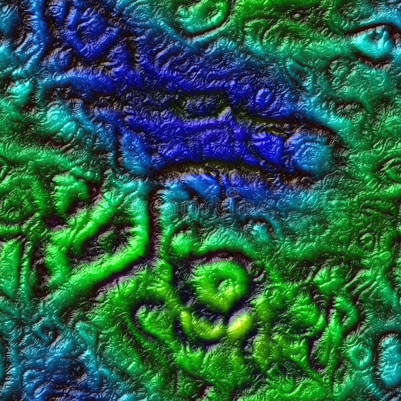 Green-blue Seamless Alien Skin Texture Stock Illustration ...