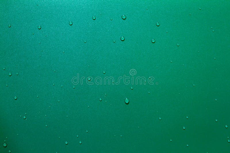 Green Blue Teal Color Water Drops Background Stock Photo - Image of ...