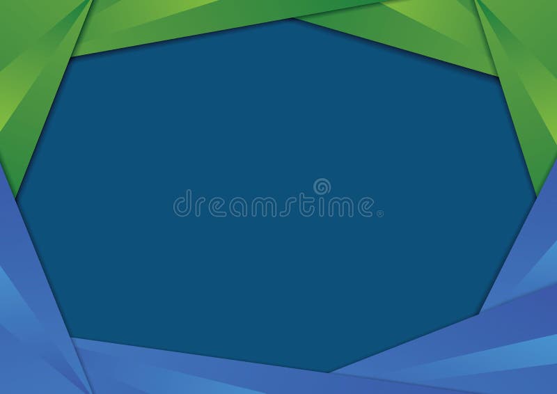 Green and Blue Triangle Frame Border Stock Vector - Illustration of ...