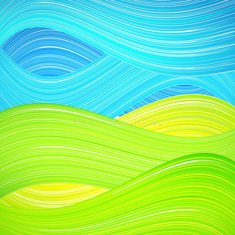 Spring Blue Green Bright Abstract Background Stock Illustrations ...