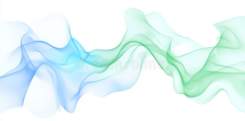 Green Blue Wave Isolated on Transparent PNG. Stock Photo - Image of ...