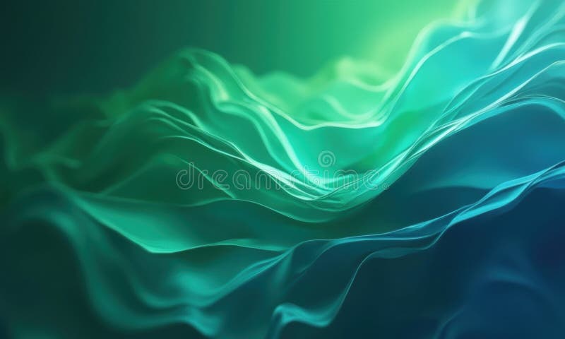 Green and Blue Wave with a Lot of Movement Stock Photo - Image of blue ...