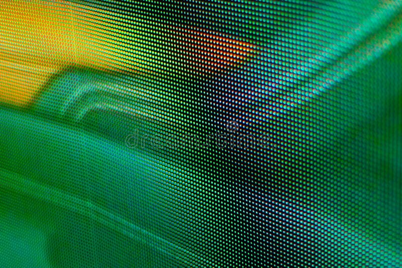 Green Blured Led Smd Screen Stock Image - Image of emitting, abstract ...