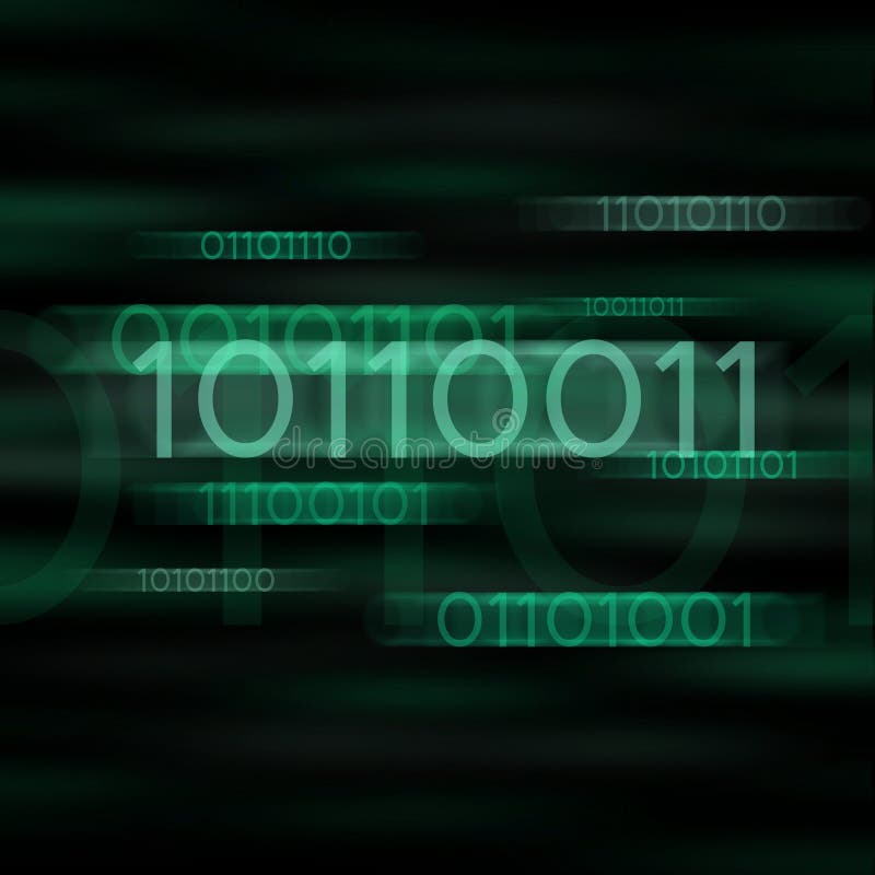 Green blurred binary code stock photo. Image of motion - 19410084
