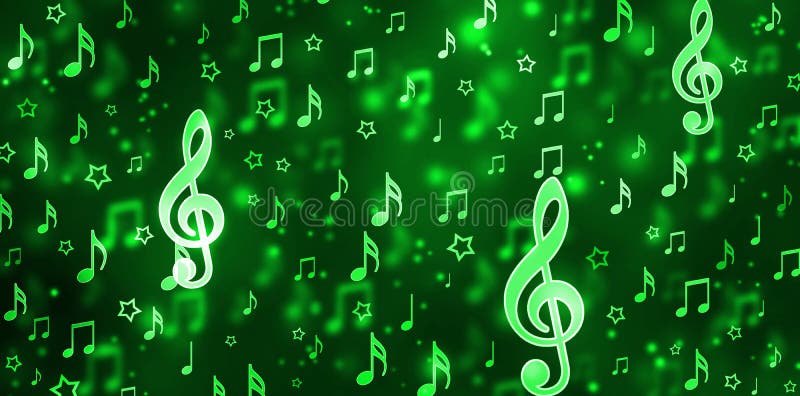 Background Green Musical Notes Stock Illustrations – 1,318 Background ...