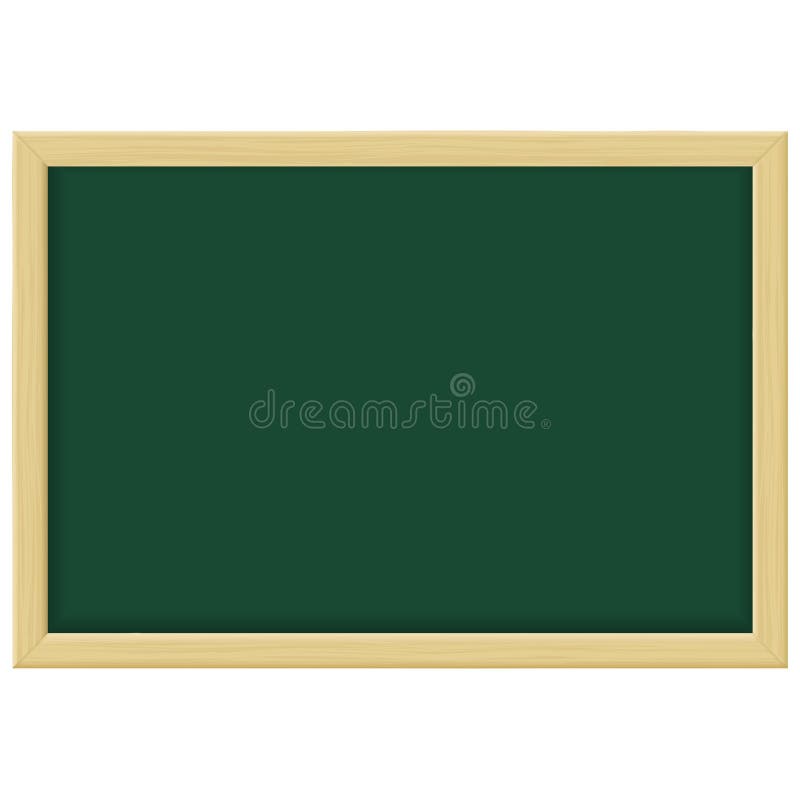 Green Board for Chalk Writing Stock Vector - Illustration of green ...