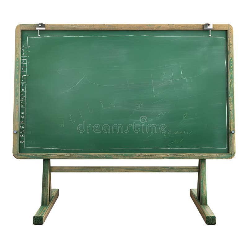 Green Board of Classroom on Transparent Background - Ai Generated Stock ...