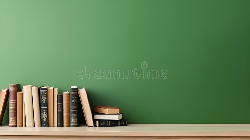 Green Board with Some Books Educational Background Ideal for ...