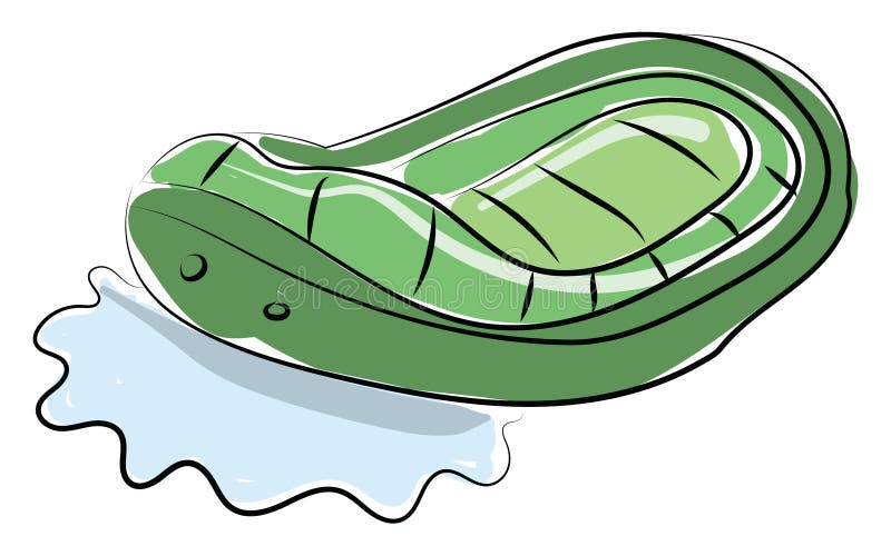 Green boat, icon stock vector. Illustration of outdoor - 261382292