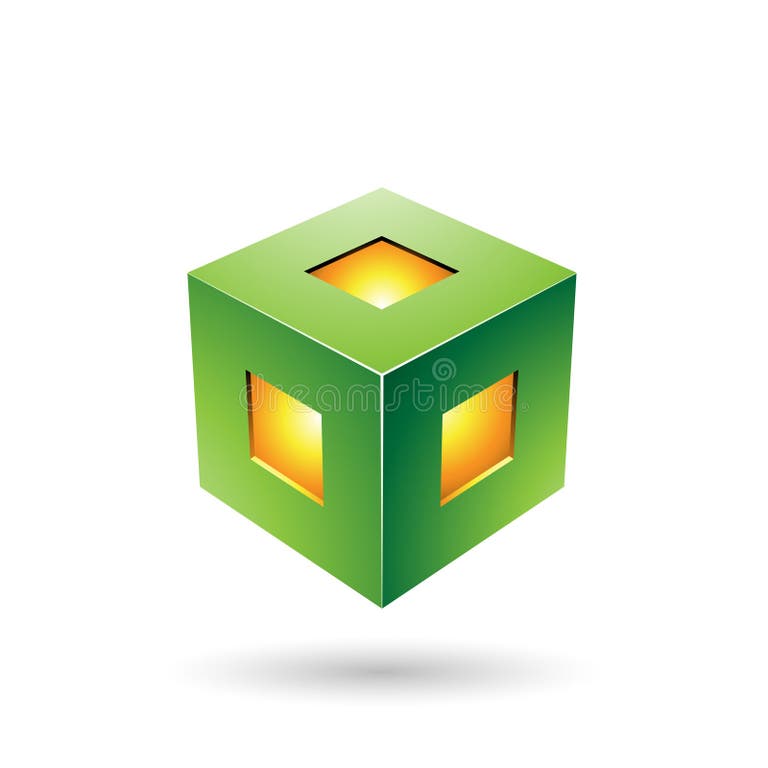 Green Bold Lantern Cube Stock Illustrations – 2 Green Bold Lantern Cube ...