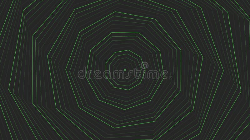 Green Bold Slim Spin Nonagon Star Simple Flat Geometric on Dark Grey ...