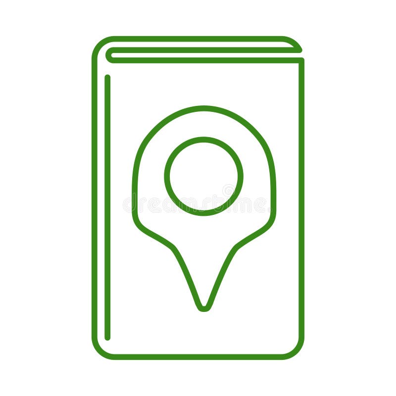 Green Book Travel Guide Icon Vector Illustration Design Isolated Stock ...