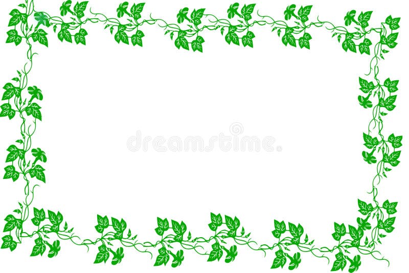 Green Tree Frog Hangs on Border Stock Illustration - Illustration of ...