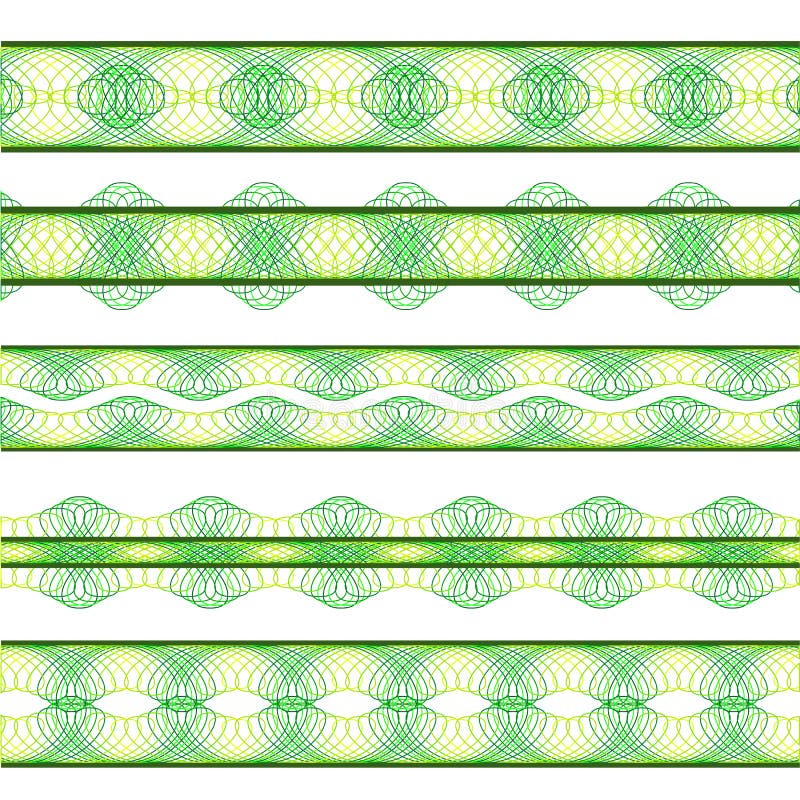 Green borders stock vector. Illustration of page, document - 15728129