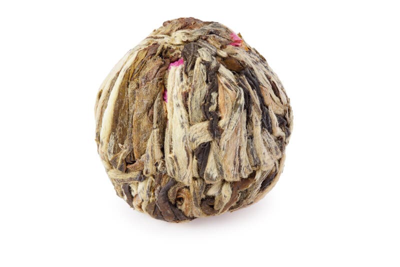 Green Bound Asian Tea Balls Isolated on White Background Stock Image ...