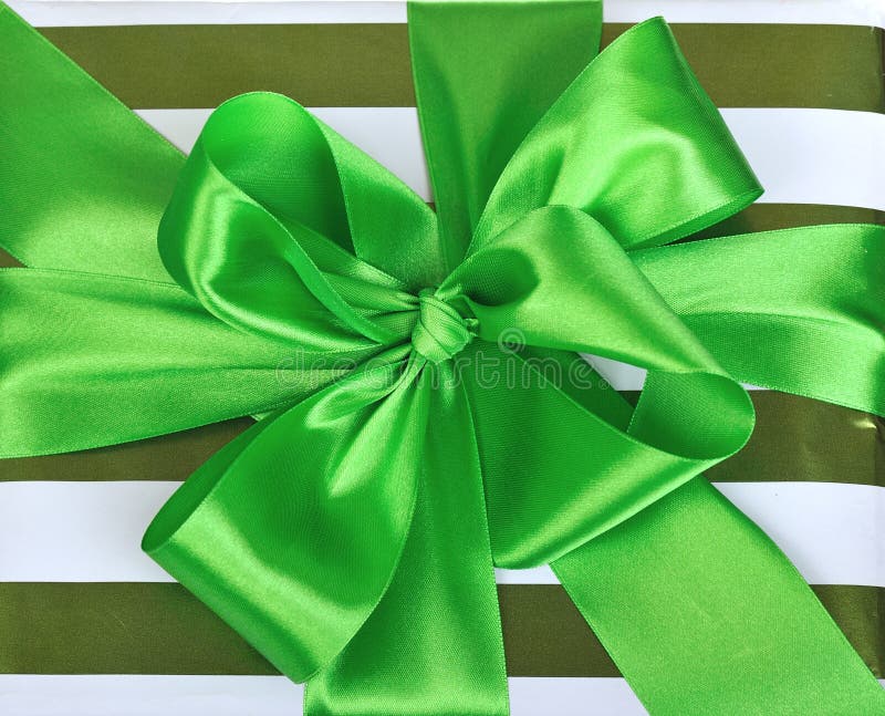 Green bow stock image. Image of creative, decorative, shot - 7308389