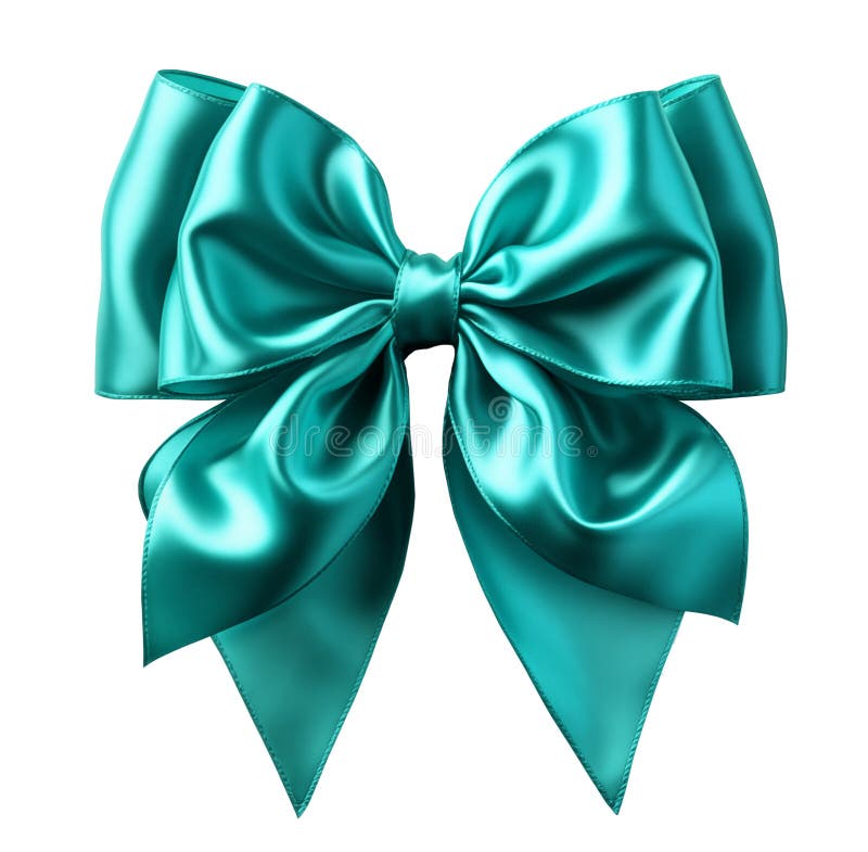 Green Bow Isolated on the White Background Stock Image - Image of decor ...