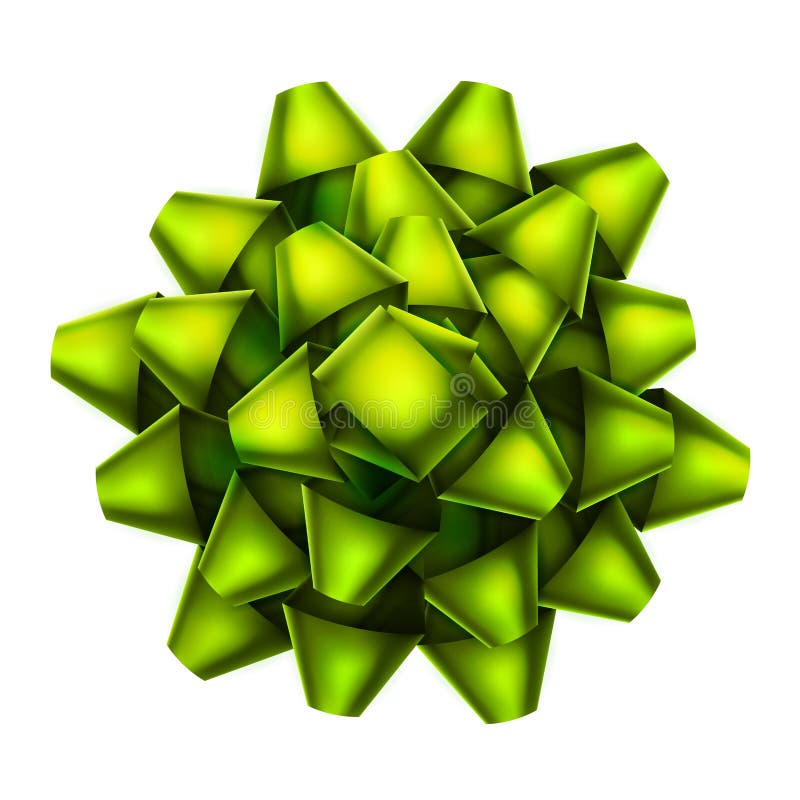 Red bow top view. EPS 10 stock vector. Illustration of decoration ...