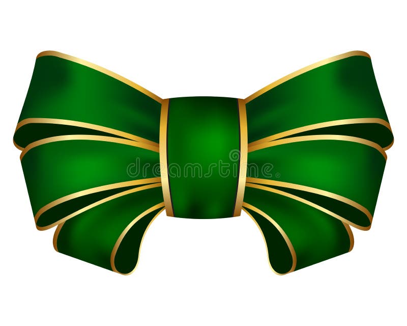 Green Satin Bow Stock Illustrations – 2,792 Green Satin Bow Stock ...